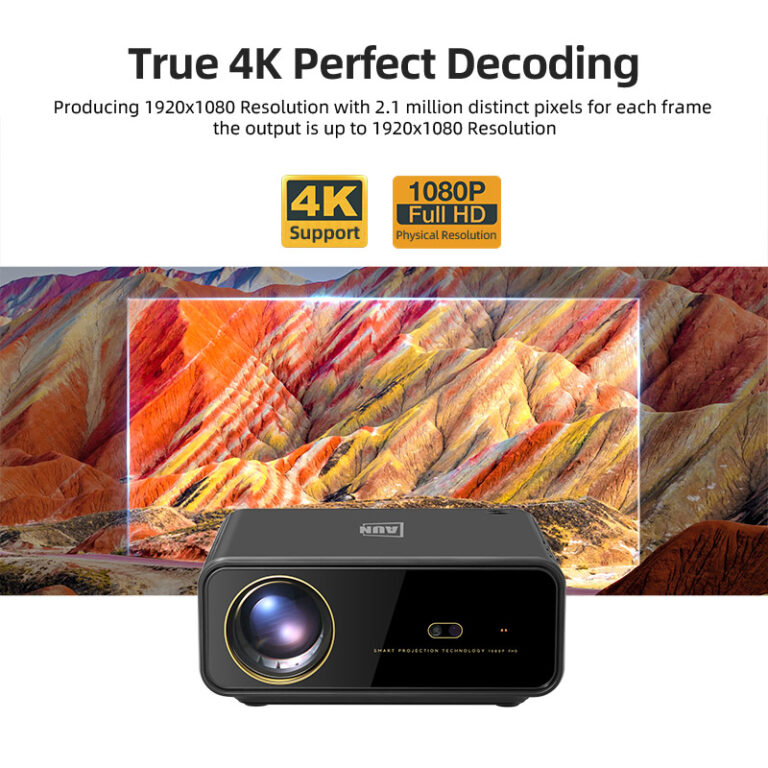 AUN U001 Full HD Genuine Android TV Professional Projector 4K Support ...